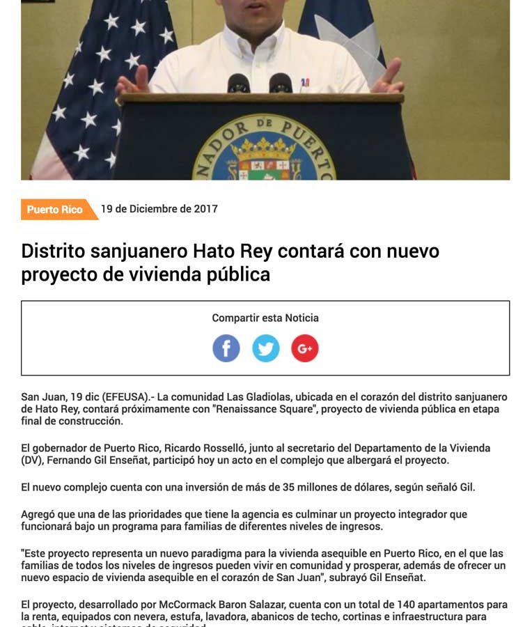 Noticias - Renaissance Square