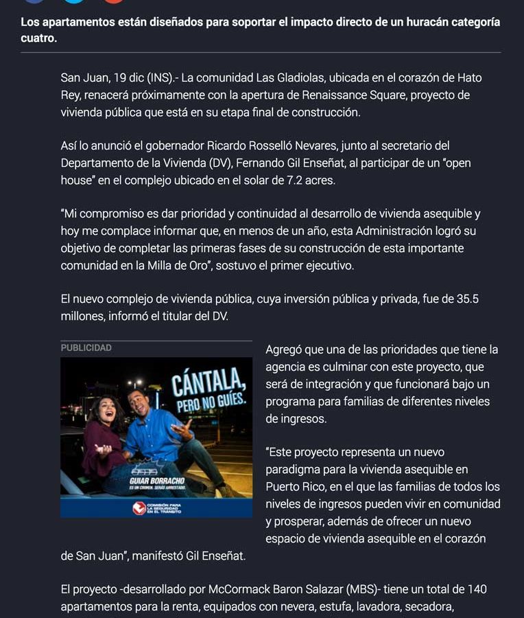 Noticias - Renaissance Square